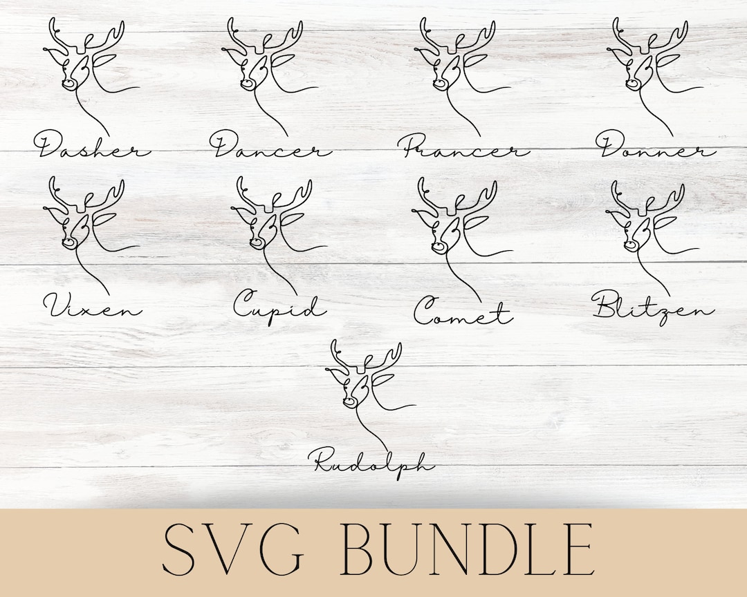 Christmas SVG, Rudolf Svg, Christmas Santa SVG, Reindeer Svg, Christmas ...