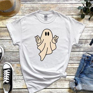 Ghost Peace Sign SVG | Ghost Svg | Cute Ghost SVG | Spooky Season ...