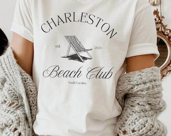 Charleston Bachelorette Shirts, Personalized Beach Bachelorette Party ...
