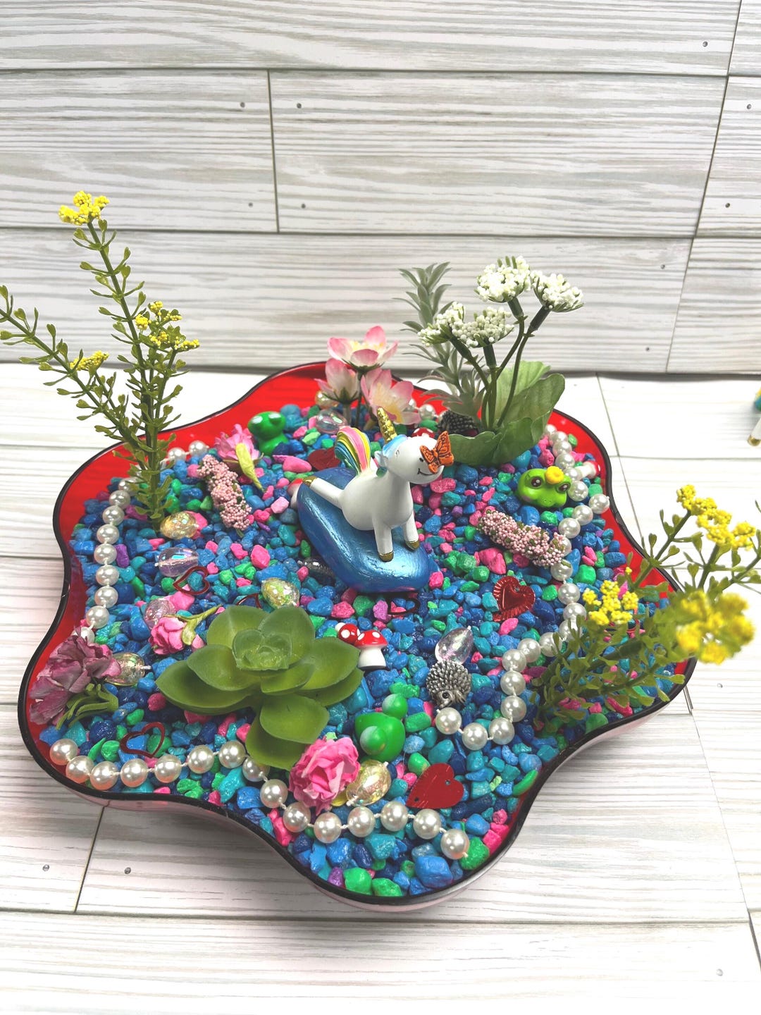 Unicorn Garden Kit: DIY Wonderland With Flowers, Frogs & Hedgehogs - Etsy
