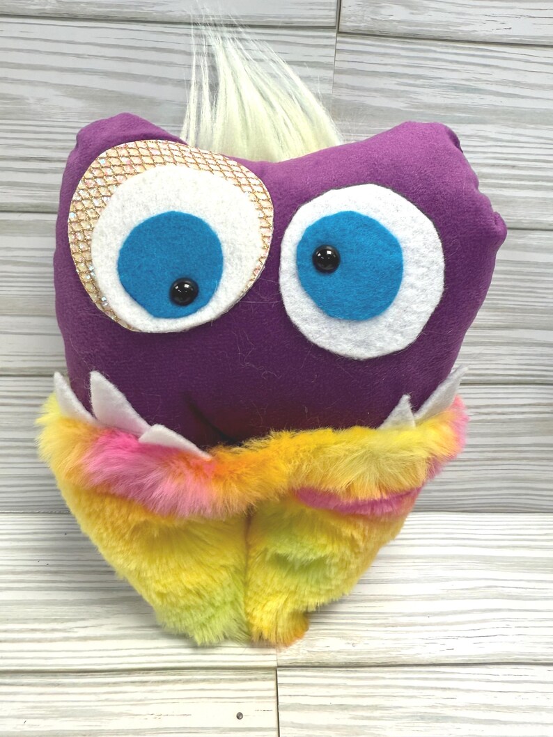 Worry Monster Plushie - Anxiety Relief Toy, Calming Gift - Etsy