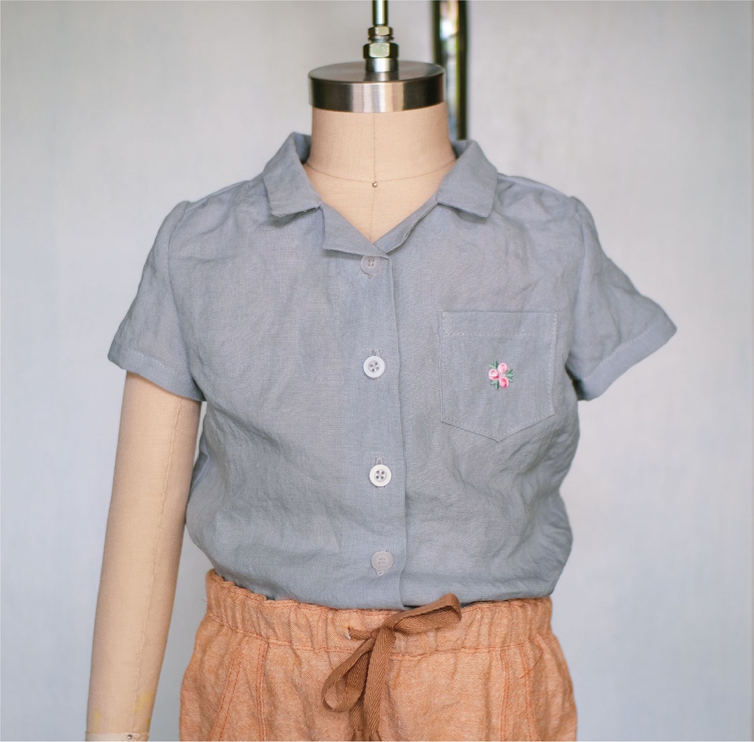 Camp Collar Blouse PDF Pattern, Babies, Toddlers, Children - Etsy
