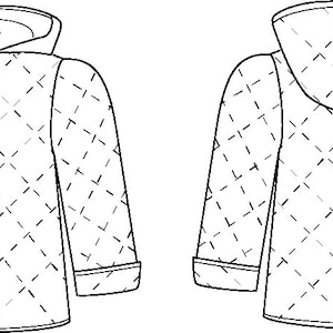 Quilted Hooded Tamarack Style Jacket PDF Pattern / Digital Sewing ...
