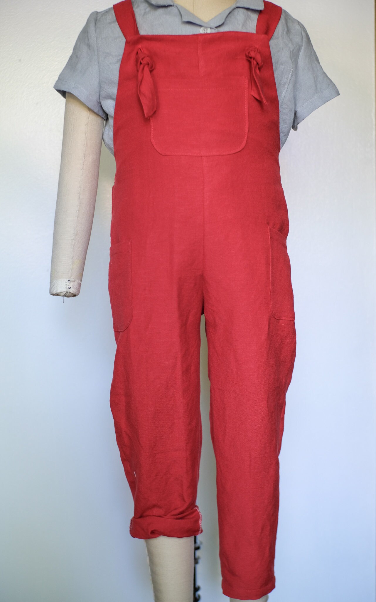 Tie Strap Overalls / Dungarees Digital PDF Sewing Pattern for - Etsy ...