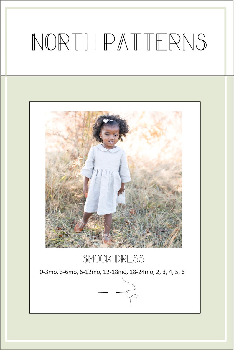 Smock dress PDF sewing pattern. Loose fitting dress. Toddler | Etsy