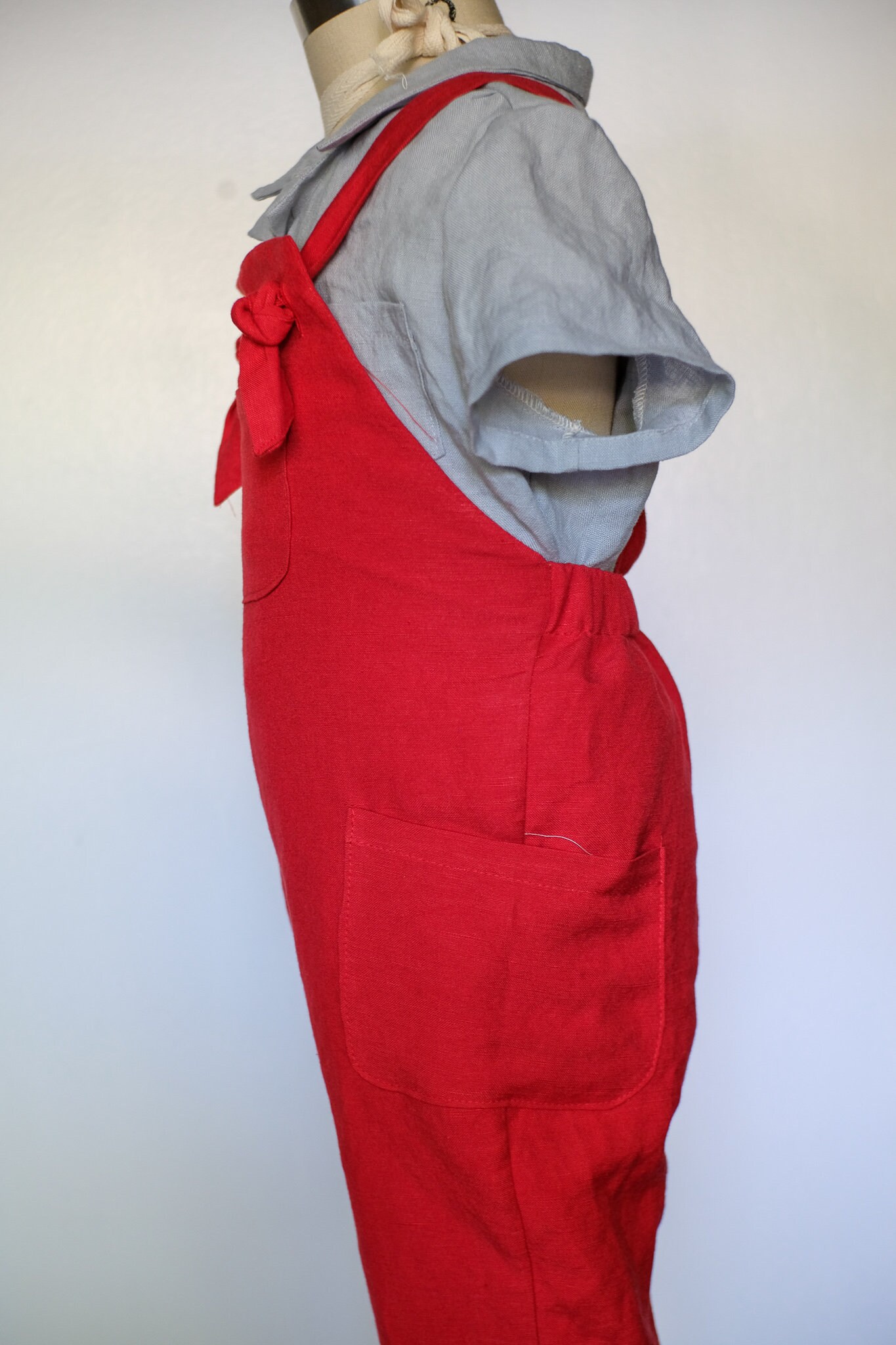 Tie Strap Overalls / Dungarees Digital PDF Sewing Pattern for - Etsy ...