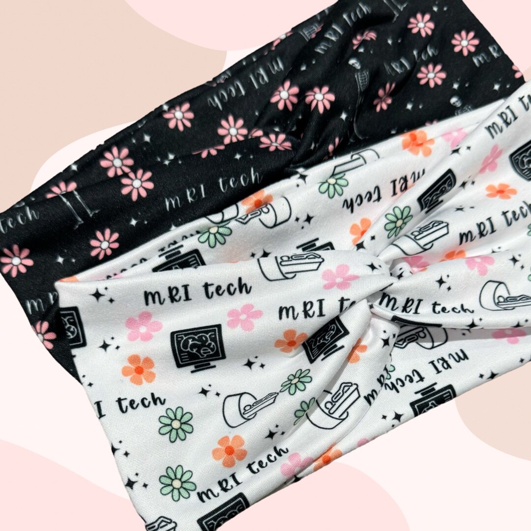 MRI Tech Headband, MRI Technician Headband, Nonslip Headband 3” Wide - Etsy