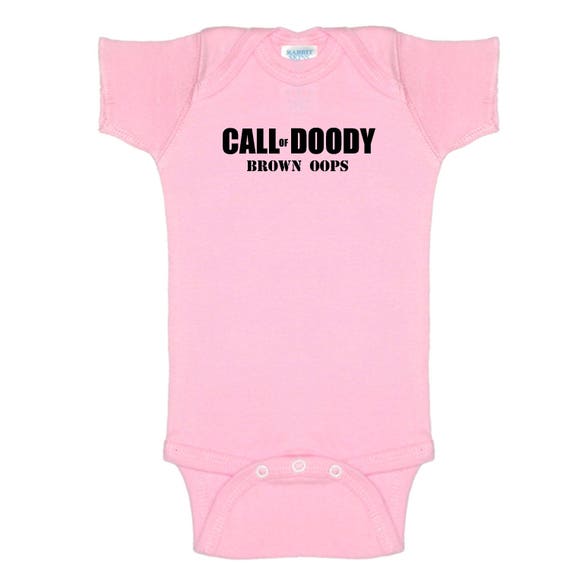 Call of Dooty Brown Oops Funny Baby Bodysuit | Etsy