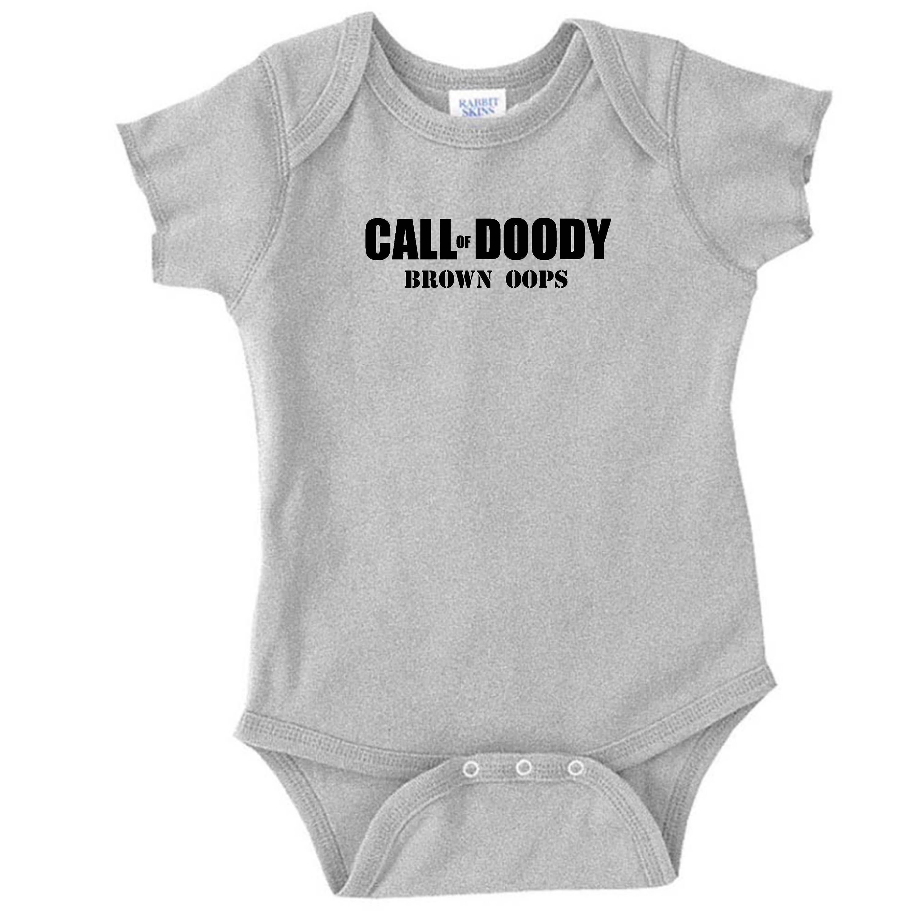 Call of Dooty Brown Oops Funny Baby Bodysuit - Etsy