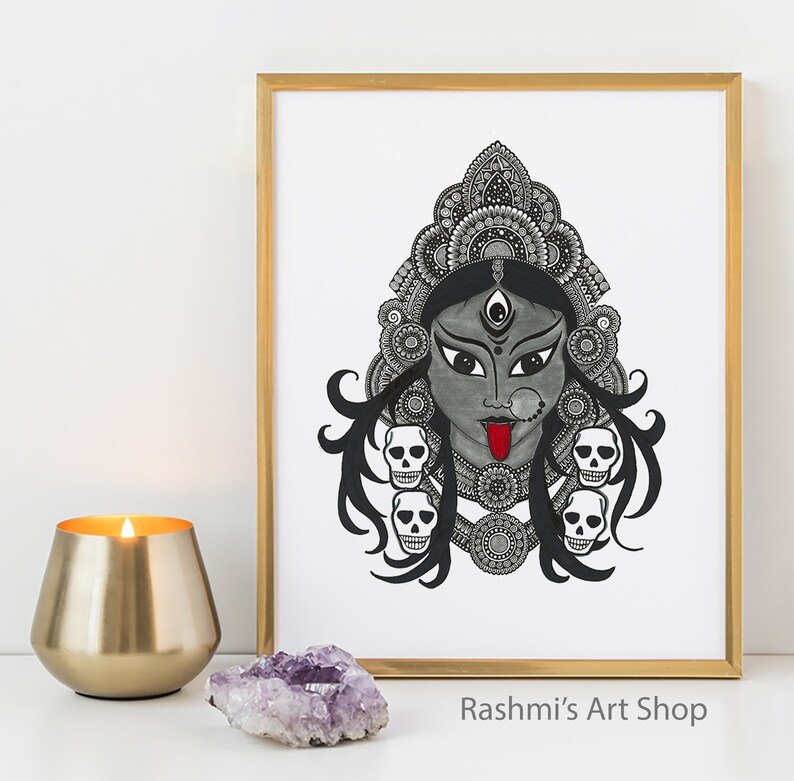 Goddess Kali Art Print | Etsy