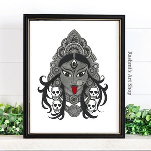Goddess Kali Art Print , - Etsy