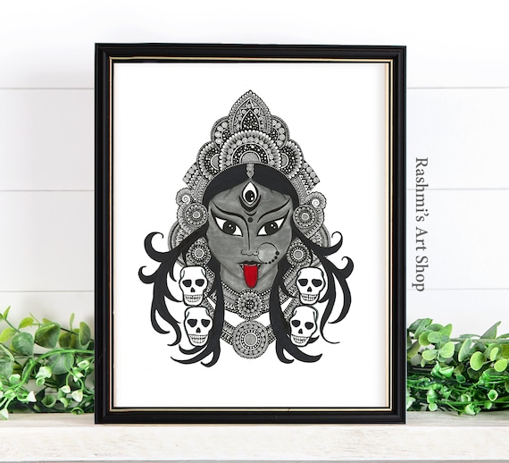 Goddess Kali Art Print | Etsy