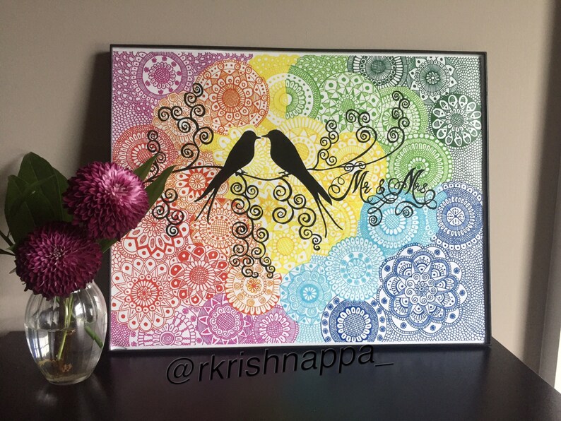 Love Birds Couples, Lovers Valentines Day Art Print - Etsy