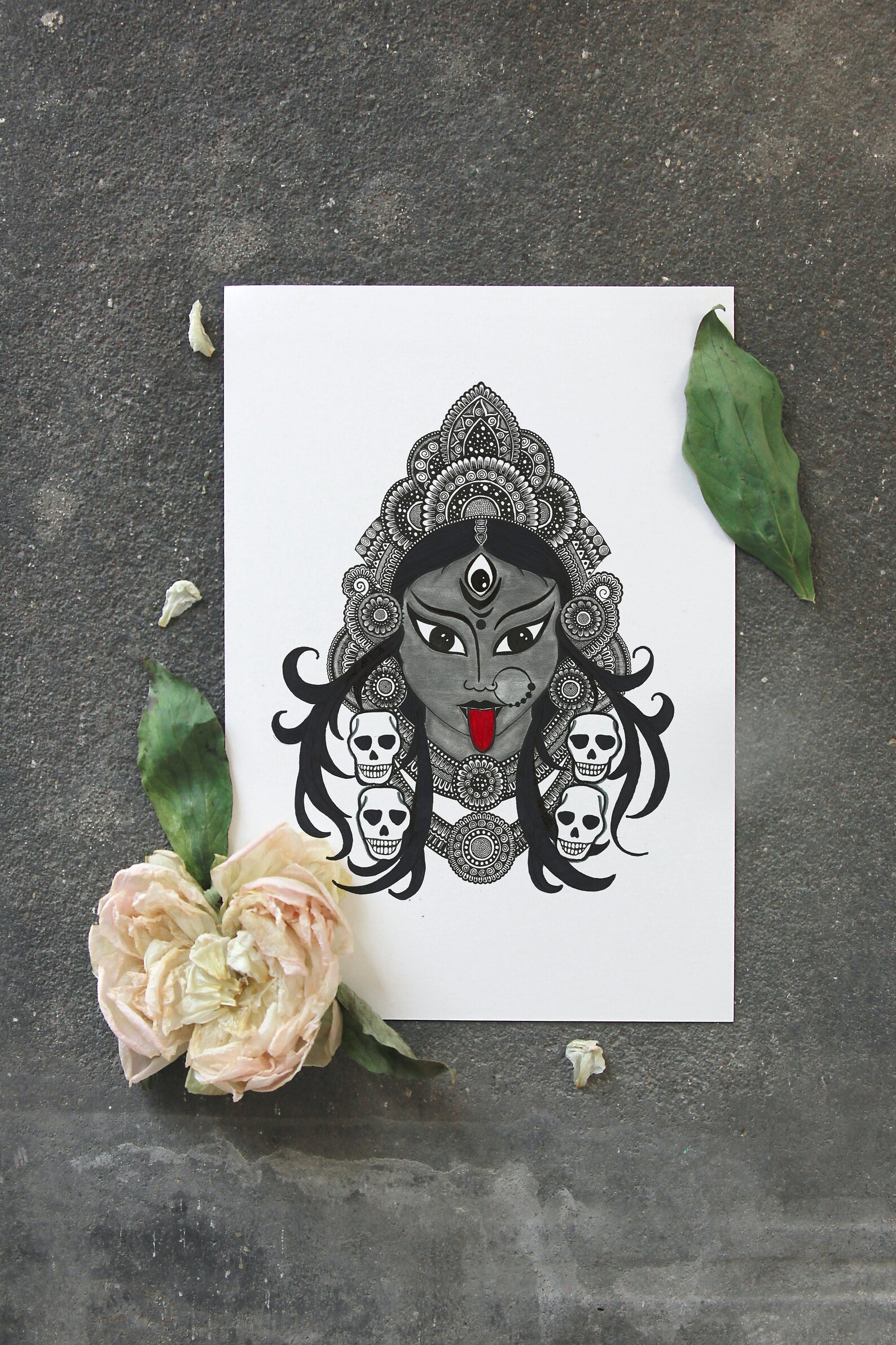 Goddess Kali Art Print | Etsy