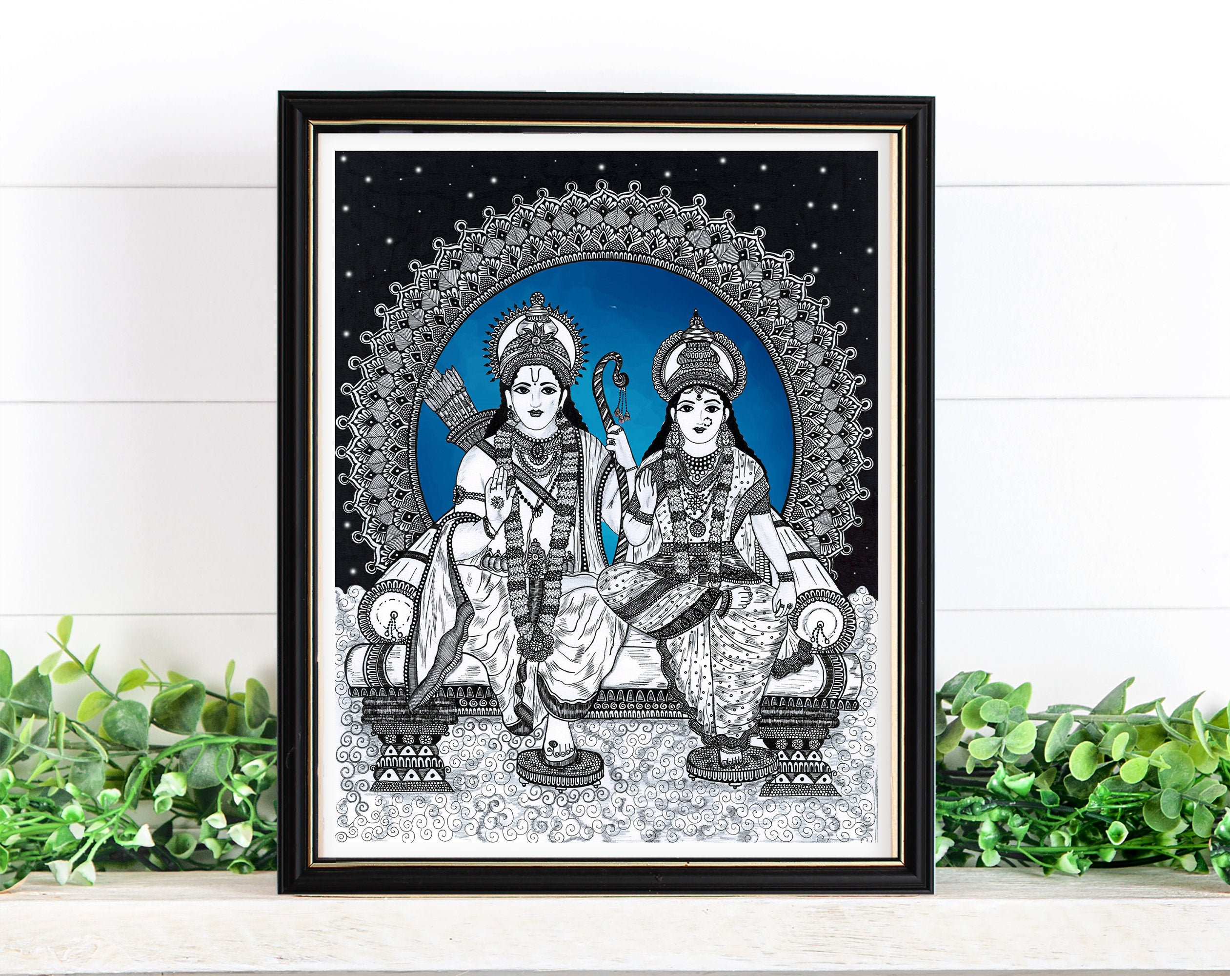 Rama And Sita Drawing