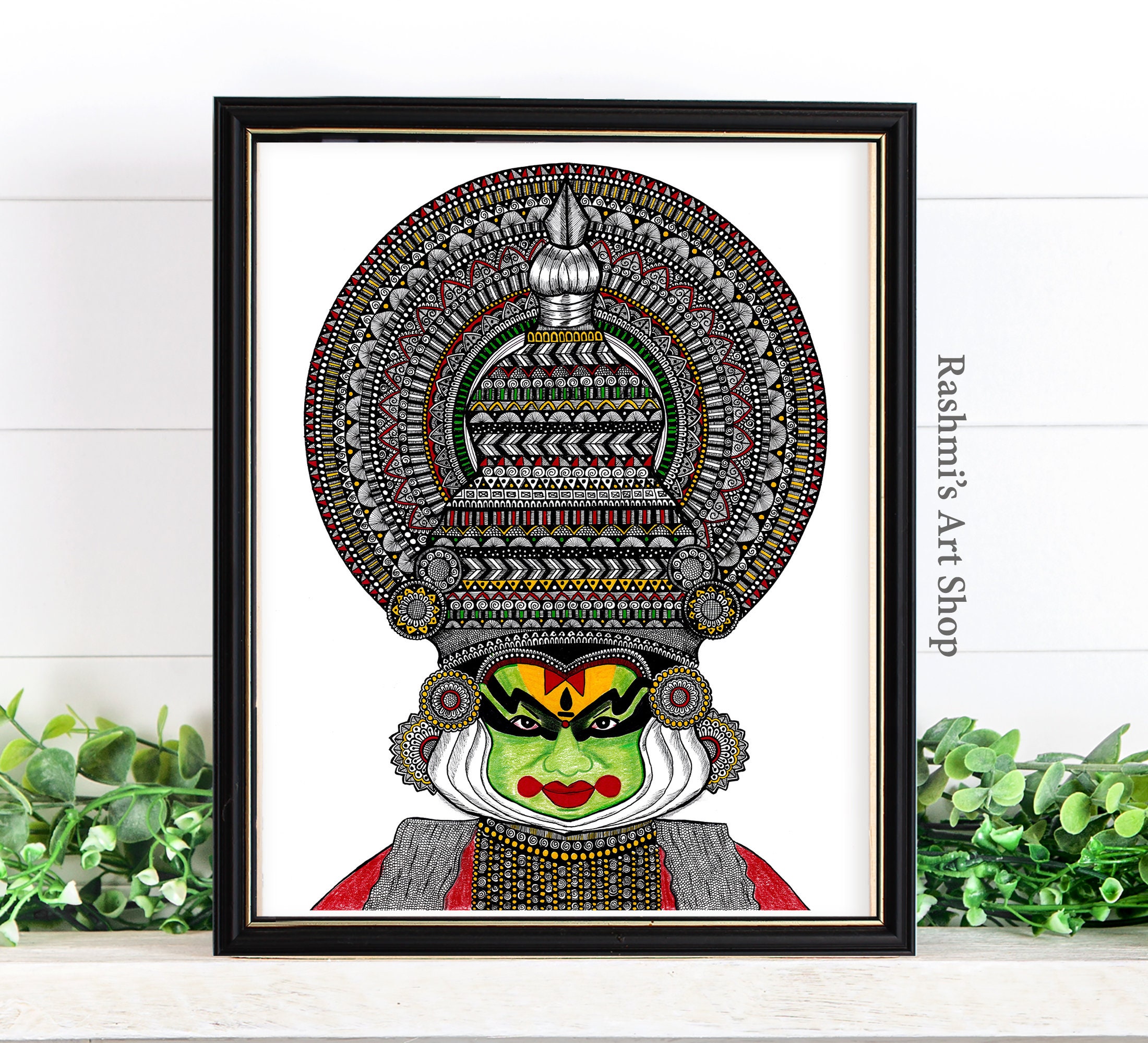 Kathakali Kari Drawing