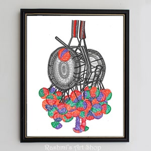 Edakka / Idakka Kerala Related Art Print, Home Decor - Etsy