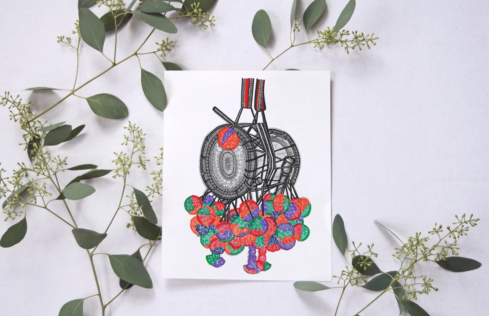 Edakka / Idakka Kerala Related Art Print Home Decor - Etsy