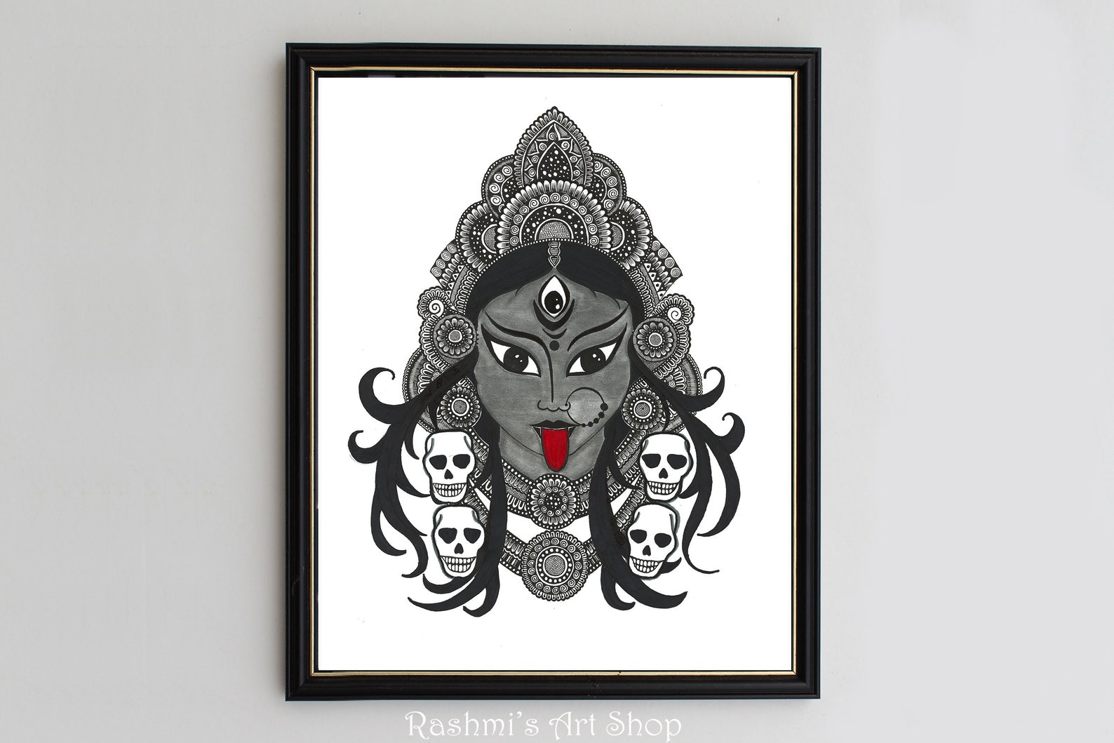 Goddess Kali Art Print | Etsy