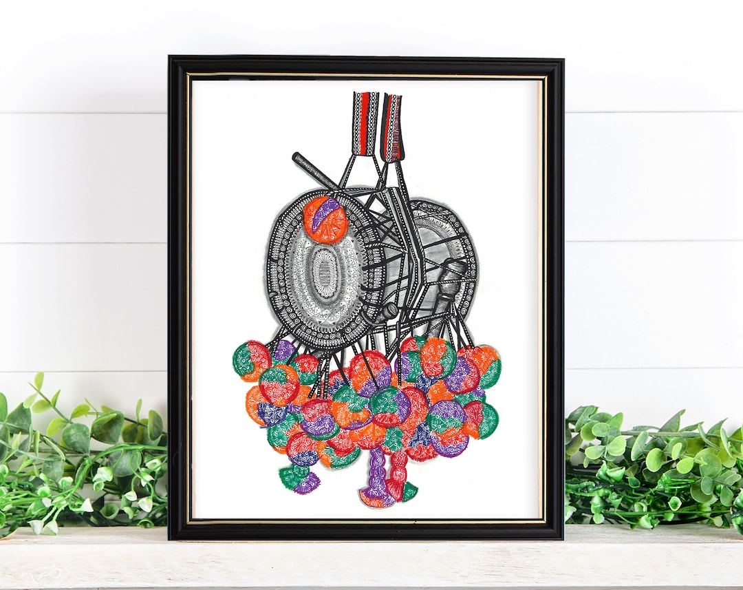 Edakka / Idakka Kerala Related Art Print, Home Decor - Etsy