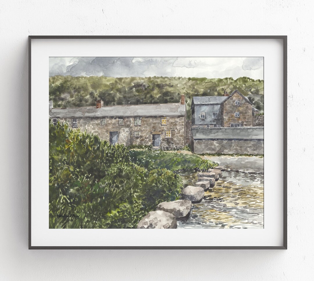 Penberth Cove, Cornwall Coast Artwork, Poldkark Art, Watercolor Print ...
