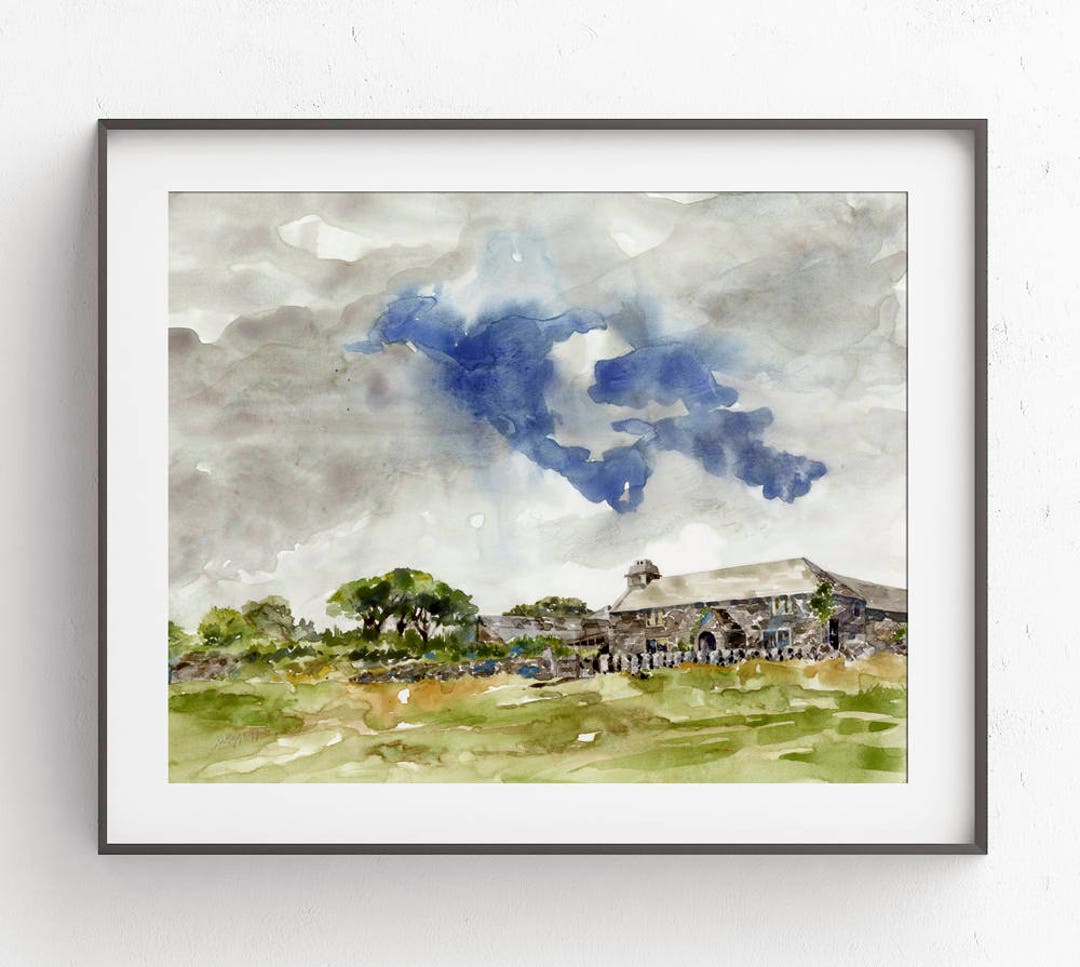 Poldark Nampara House Art Print: Cornwall Artwork - Etsy