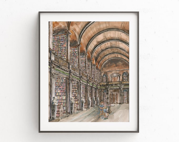 Matilda Library Art Print Roald Dahl Art the Books - Etsy