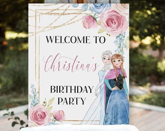 Frozen Party Sign - Etsy