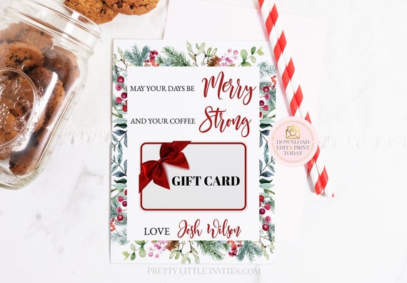 Editable Gift Card Holder For Teacher, Instant Download Teacher ...