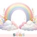 Pastel Rainbow and Clouds Clipart, Digital Download, Nursery Decor ...