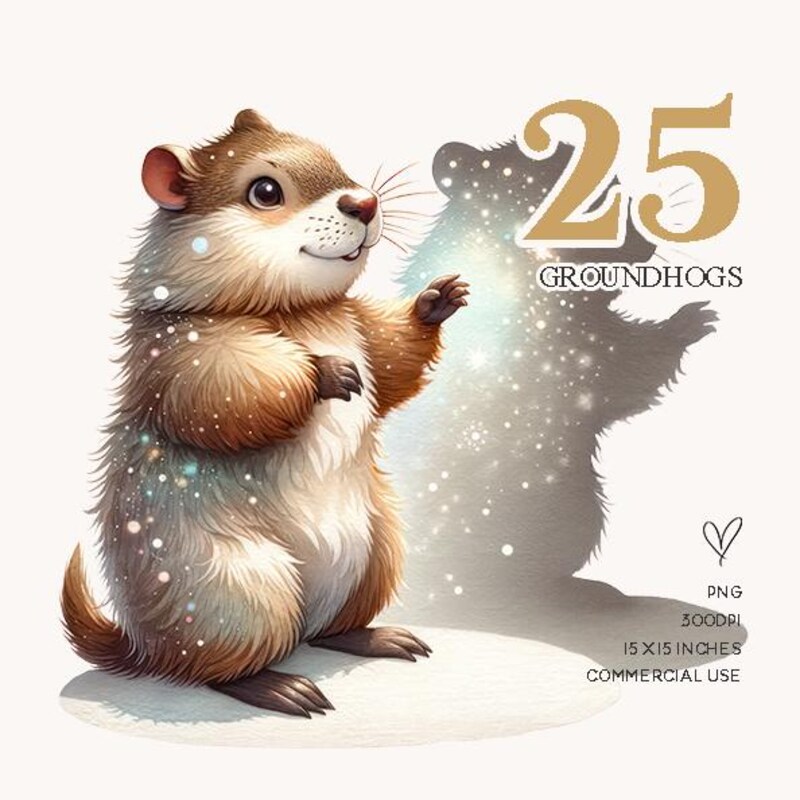 Groundhog Day Clip Art - Etsy