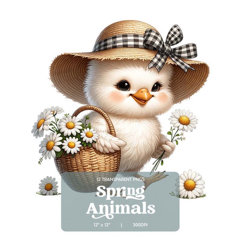 Spring Animals Clipart - Etsy