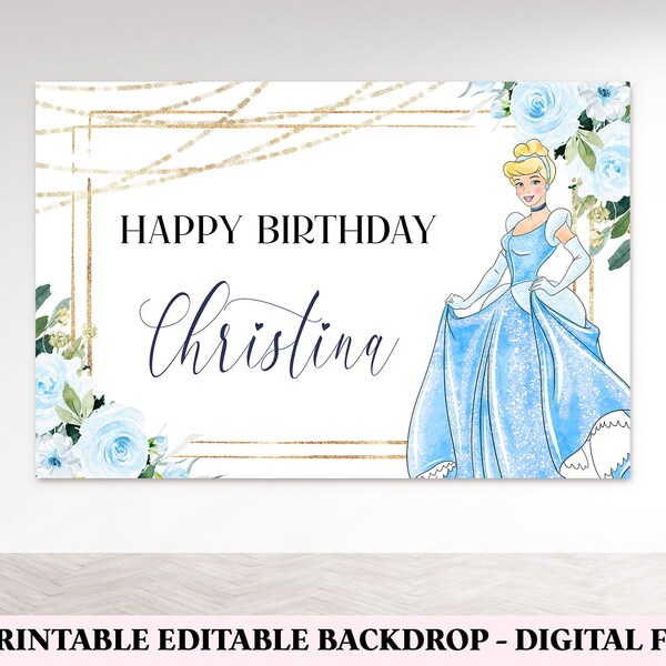 Cinderella Backdrop - Etsy