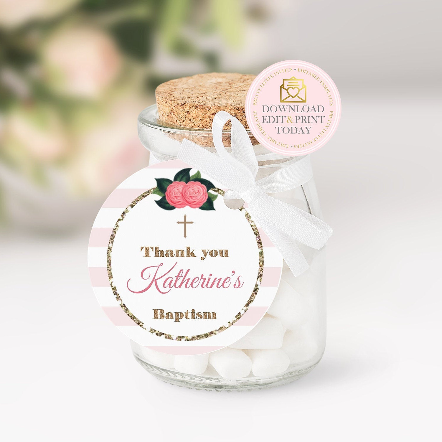 Labels For Baptism Favors