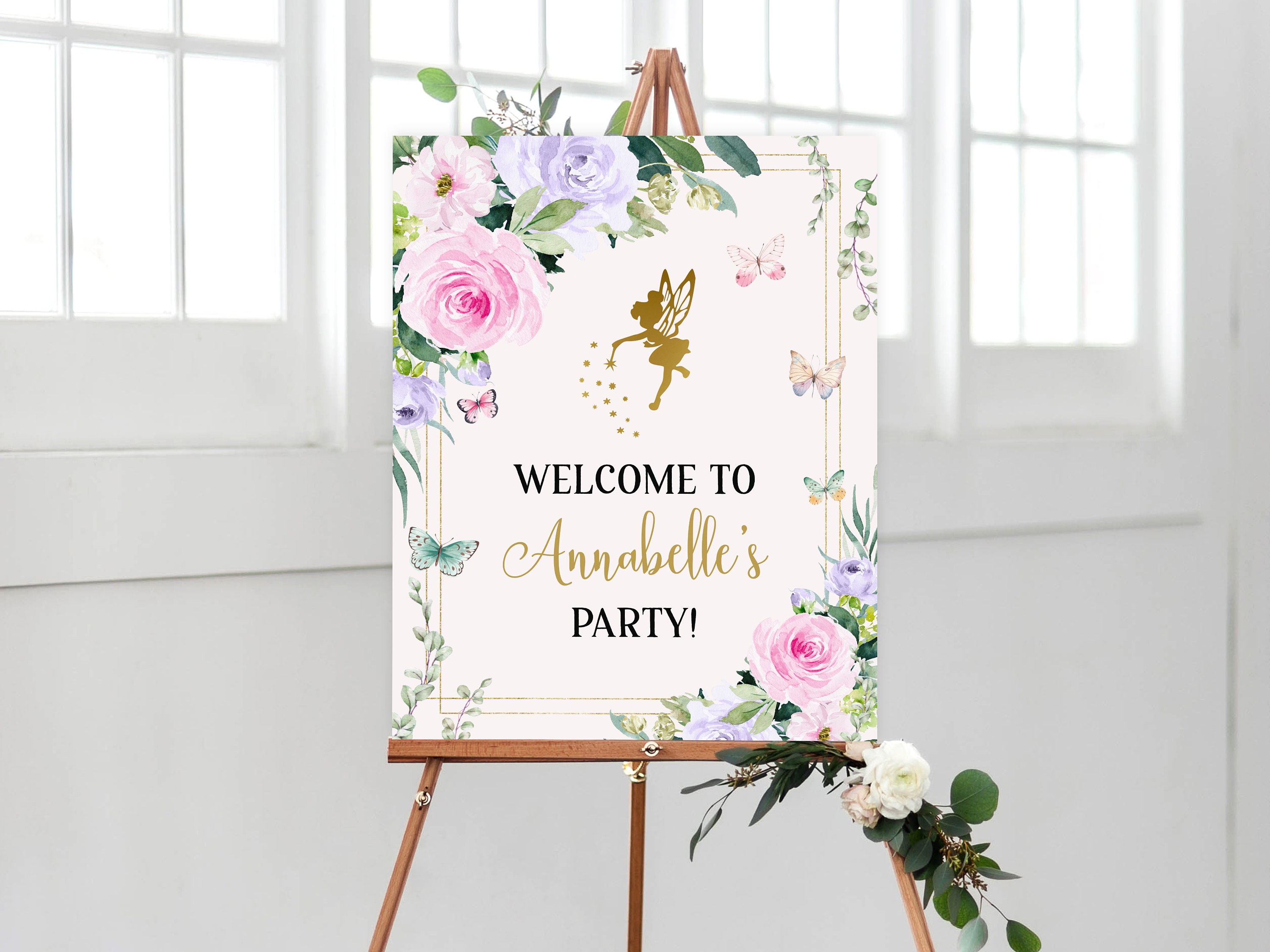 Fairy Welcome Sign Fairy Party Welcome Sign Welcome Sign Fairy - Etsy