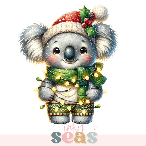 Christmas Koala - Etsy