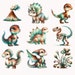 Cute Dinosaur Clipart Set, Digital Download, Kids Illustration Pack ...