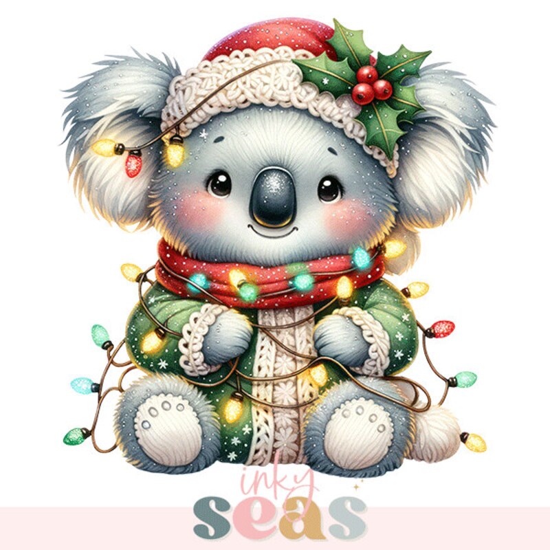 Christmas Koala - Etsy