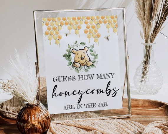 Greenery Winnie The Pooh Honeycomb Game, Classic Pooh Bear Guess How ...