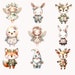 Spring Cuties Clipart Assortment, Watercolor Animals, Fairies and ...