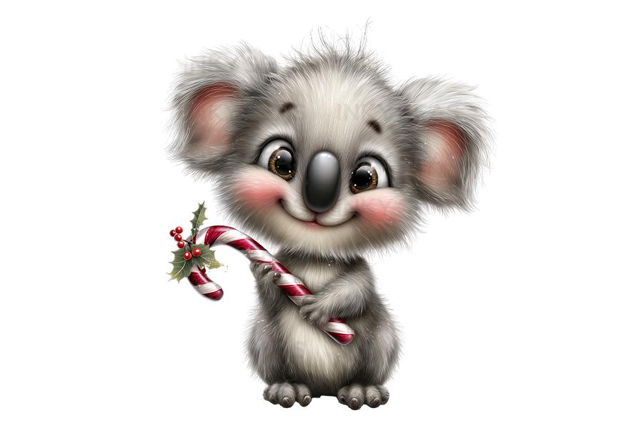 Funny Christmas Koala Clipart Set PNG - Etsy Canada