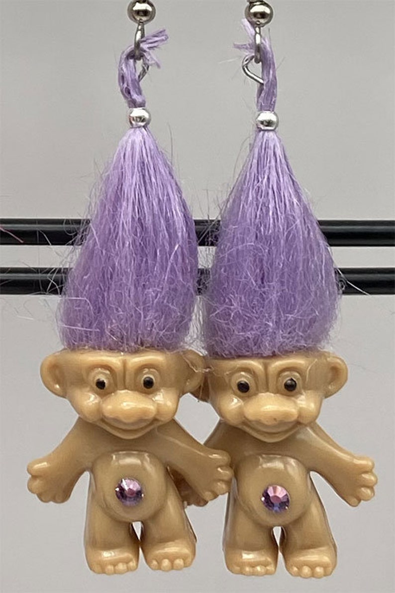 Treasure Troll Earrings Troll Doll Earrings Troll Earrings | Etsy