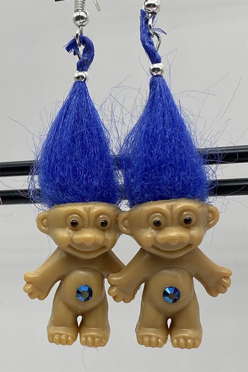 Treasure Troll Earrings Troll Doll Earrings Troll Earrings | Etsy