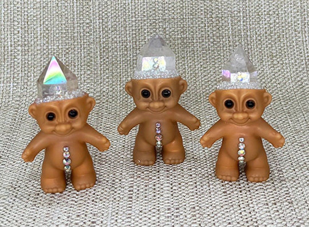 Troll Doll, Crystal Troll Doll, Angel Aura Quartz Troll Doll, Crystal ...