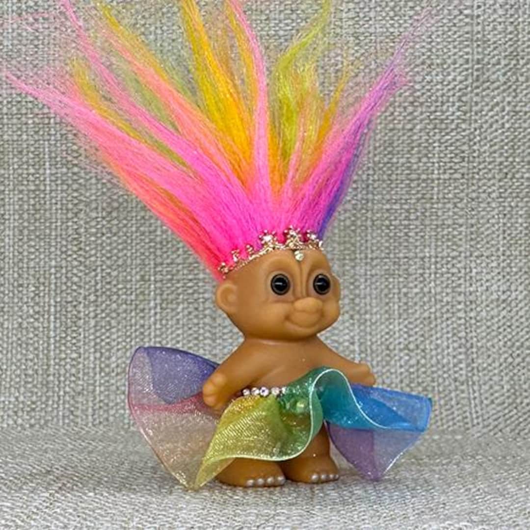 Princess Troll Doll, Rainbow Princess Troll, Princess Doll, Troll Doll ...