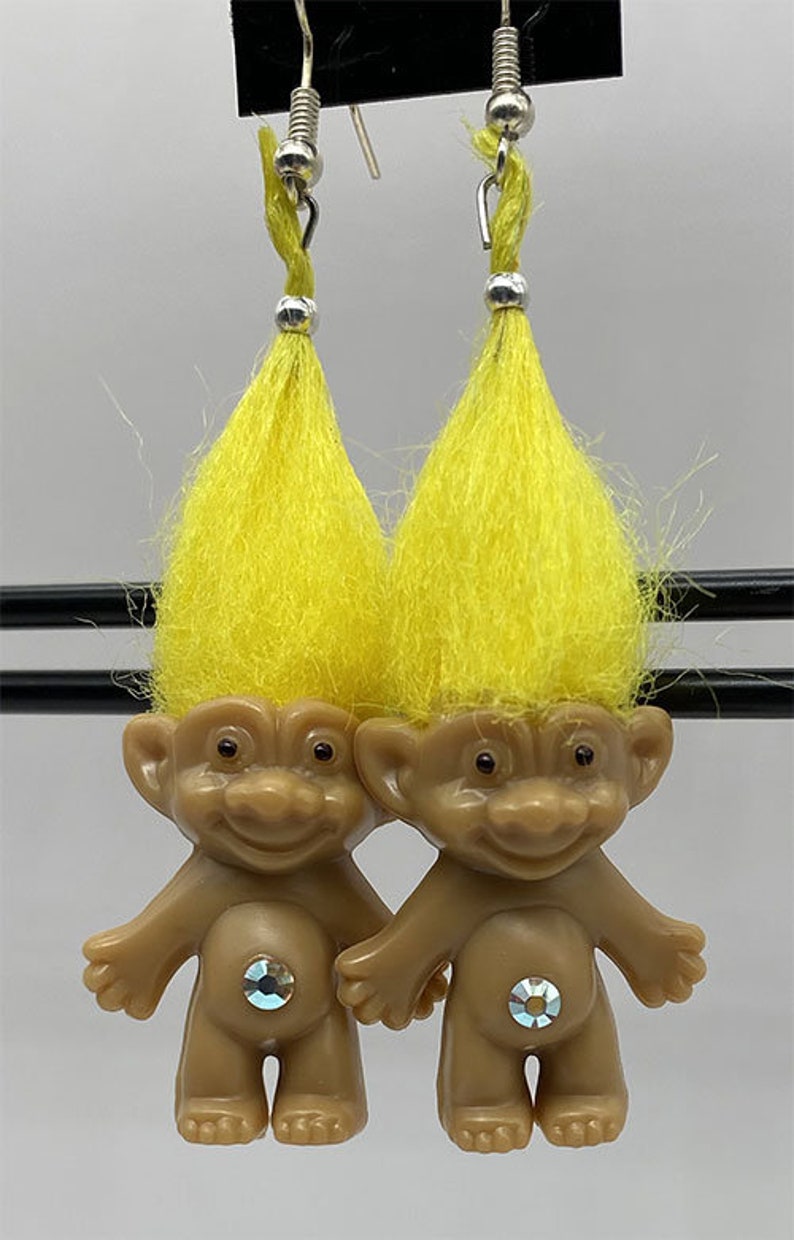 Treasure Troll Earrings Troll Doll Earrings Troll Earrings | Etsy
