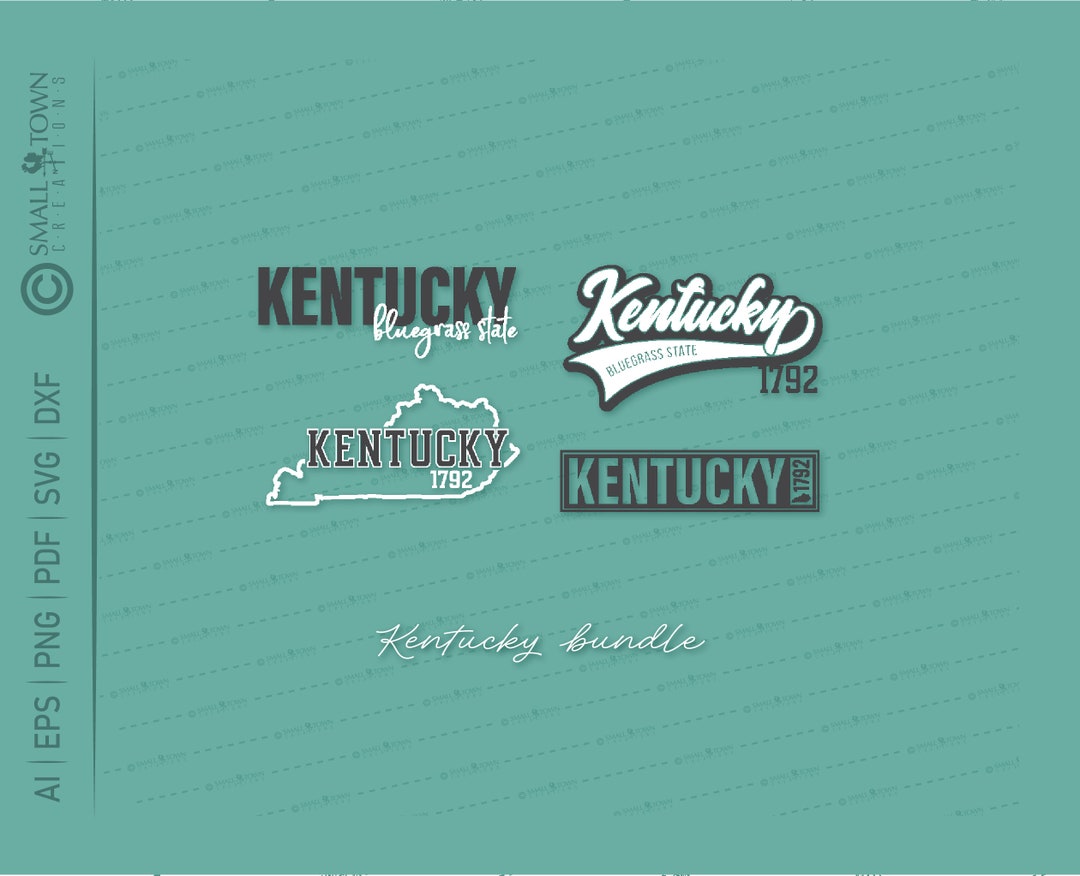 Kentucky Bundle SVG // Kentucky // Bluegrass State // KY // limited ...