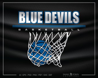 Blue Devil Svg | Etsy