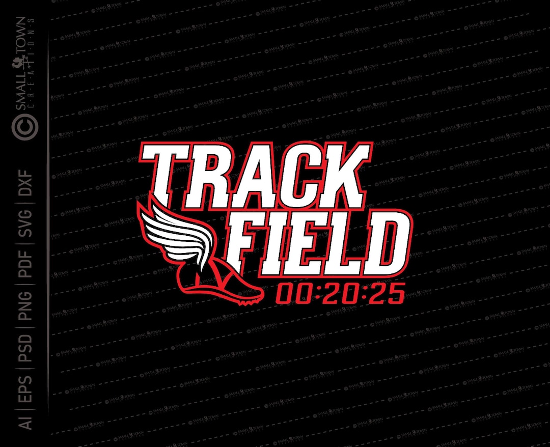 Track and Field SVG // © Smalltownnecreations 1.16.23 - Etsy