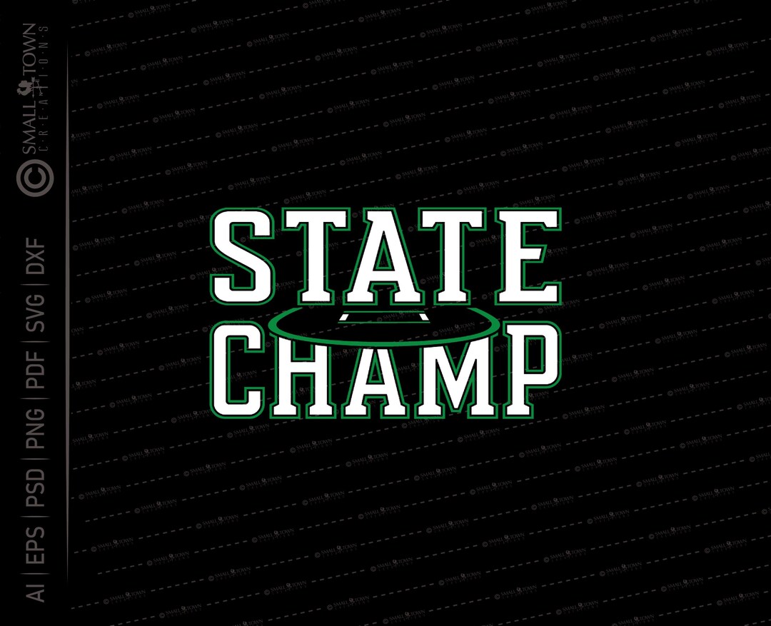 Wrestling State Champ SVG // © Smalltownnecreations 12.15.24 - Etsy